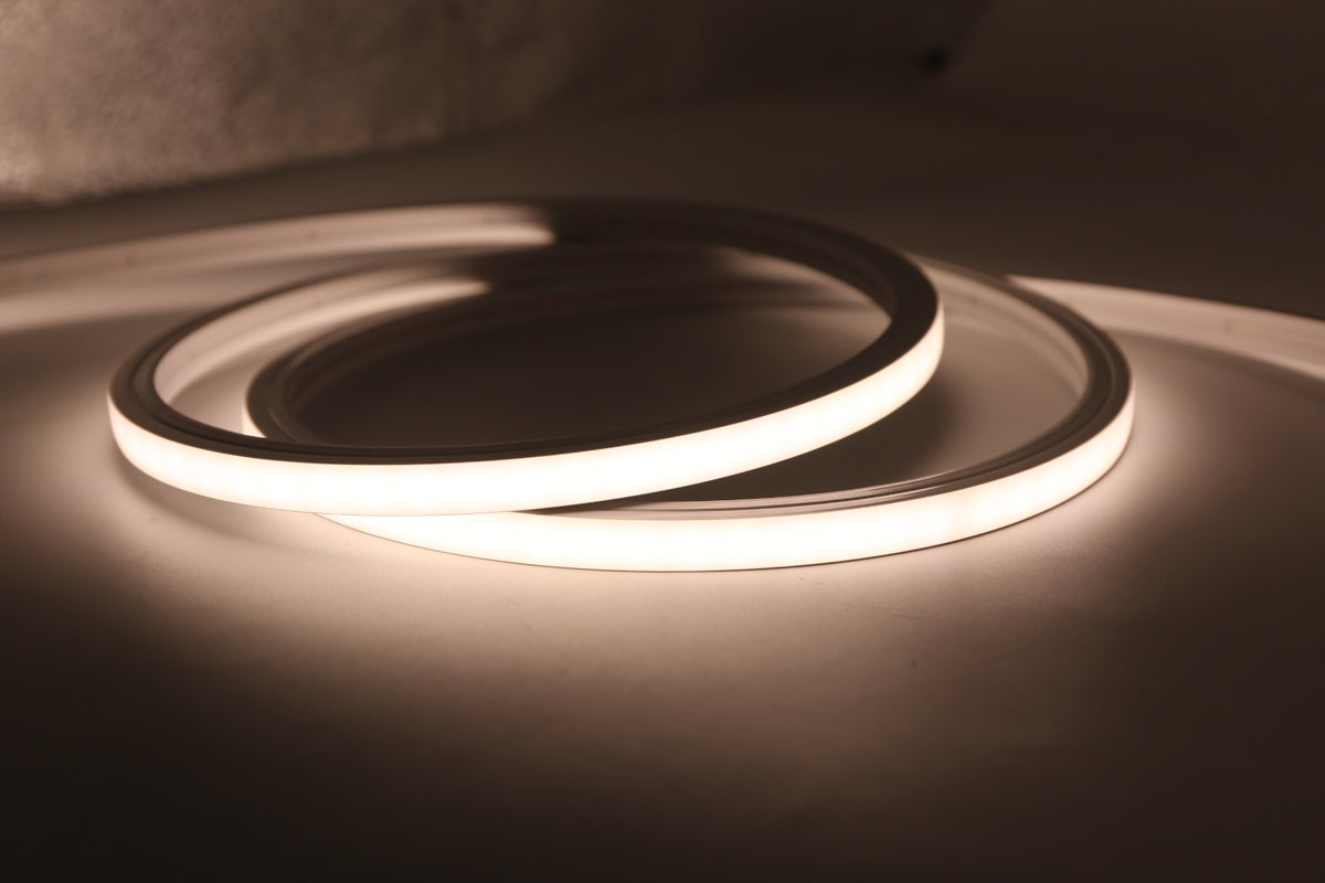 24v Neon Flex | Leading24-Neon | Warm white | 10w/m | Side bend view ...