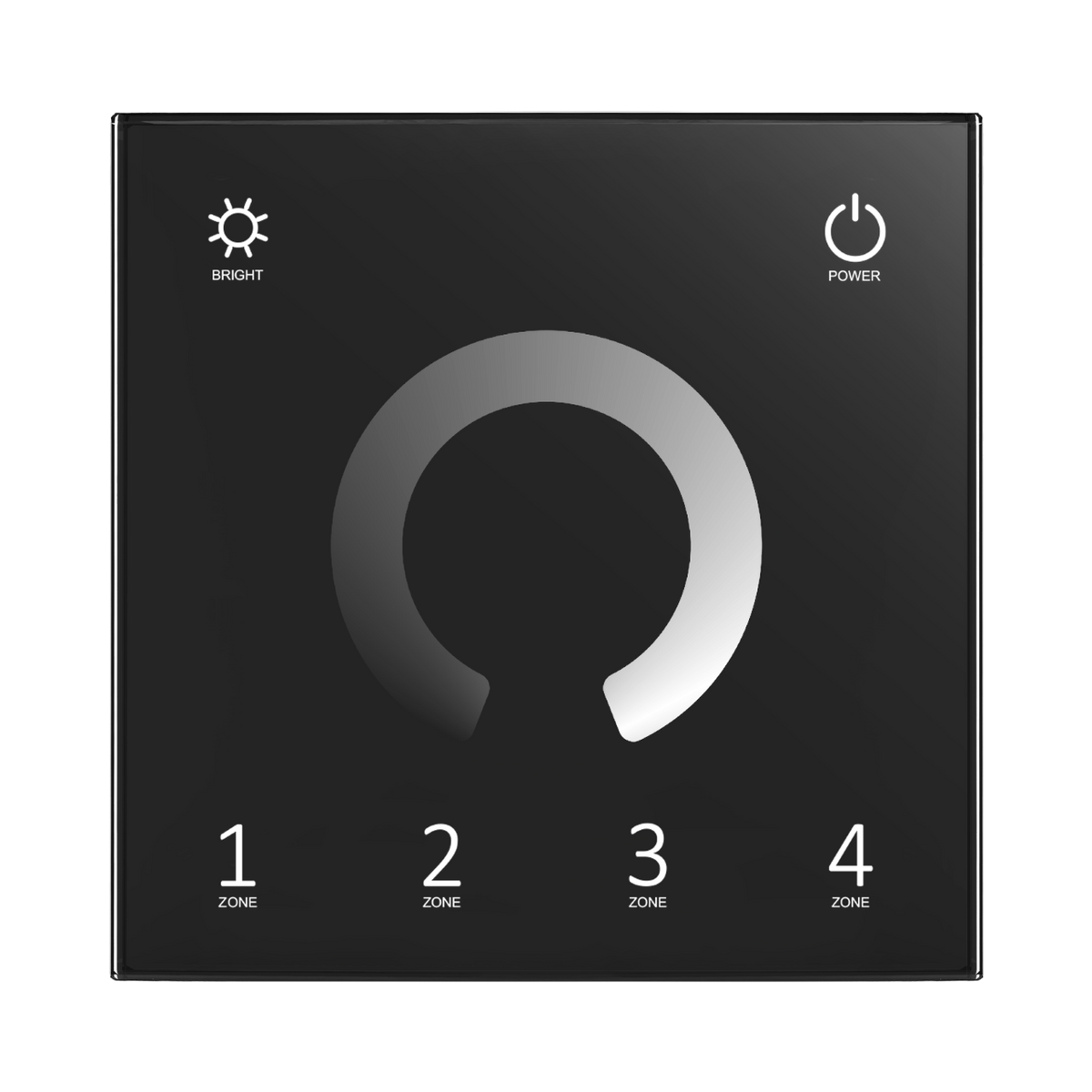 Touch Panel wall controller single colour LED strip | Black | Leading L ...