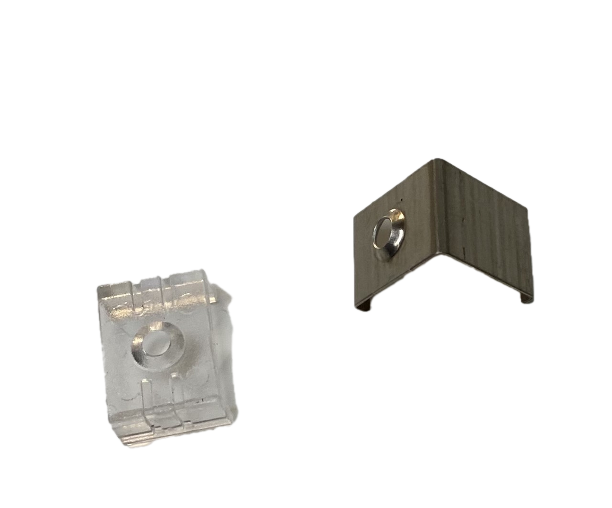 Extra clips for aluminium profile