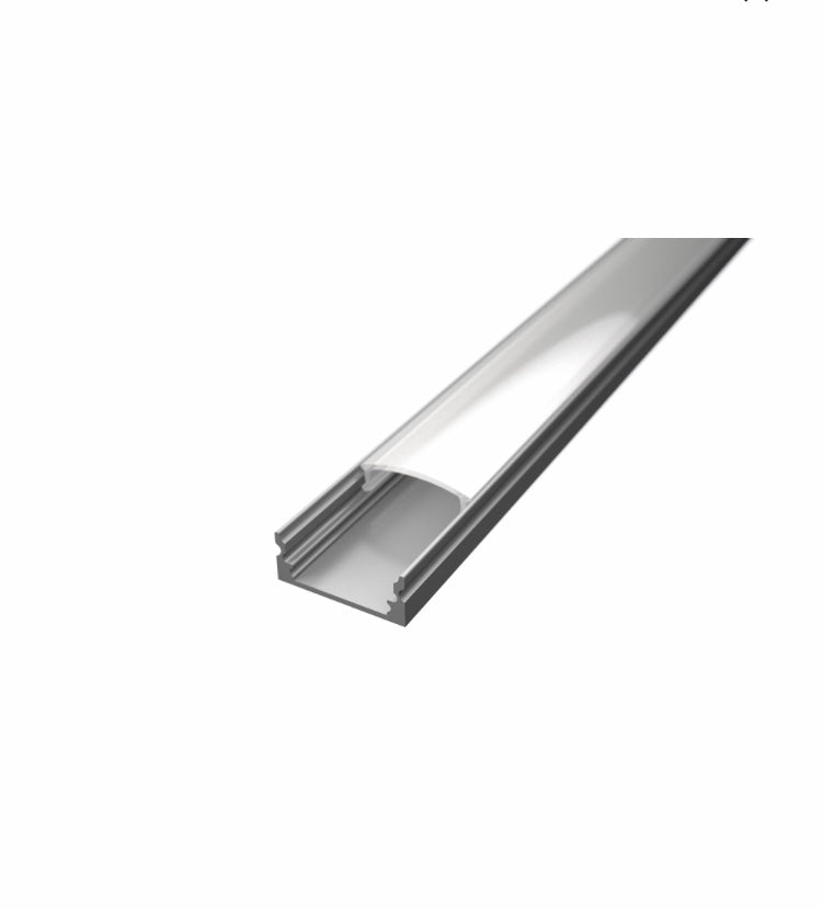 White Surface Aluminium LED Profile + Opal Diffuser | 2m length ...